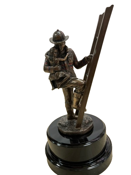 Fireman Rescue Statue